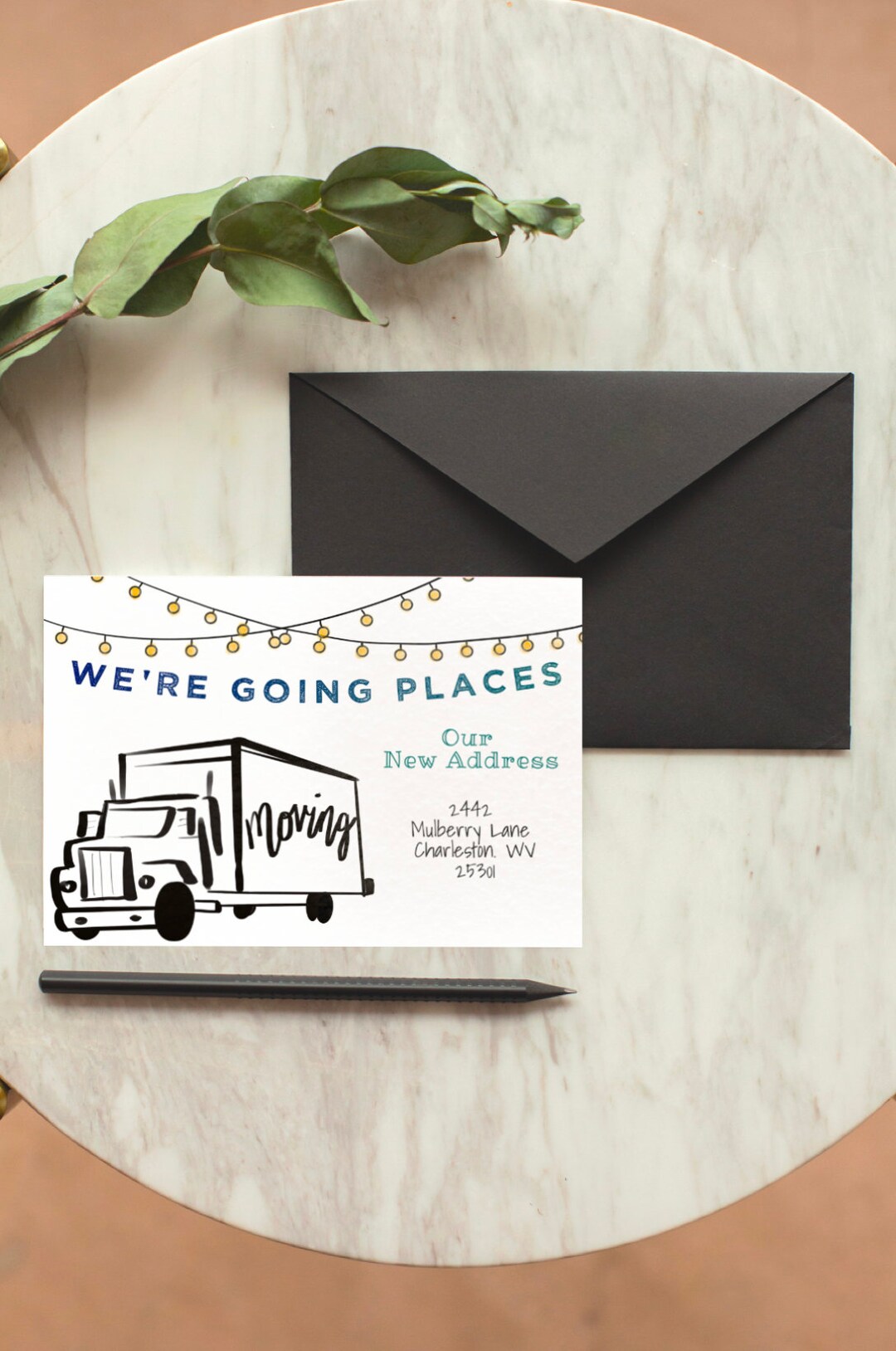 We've Going Places Card, Address Card, DIGITAL DOWNLOAD, Moving Card ...