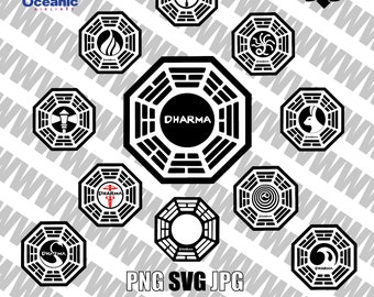 Lost Dharma Initiative Set of Buttons, Magnets, or Keychains - Etsy