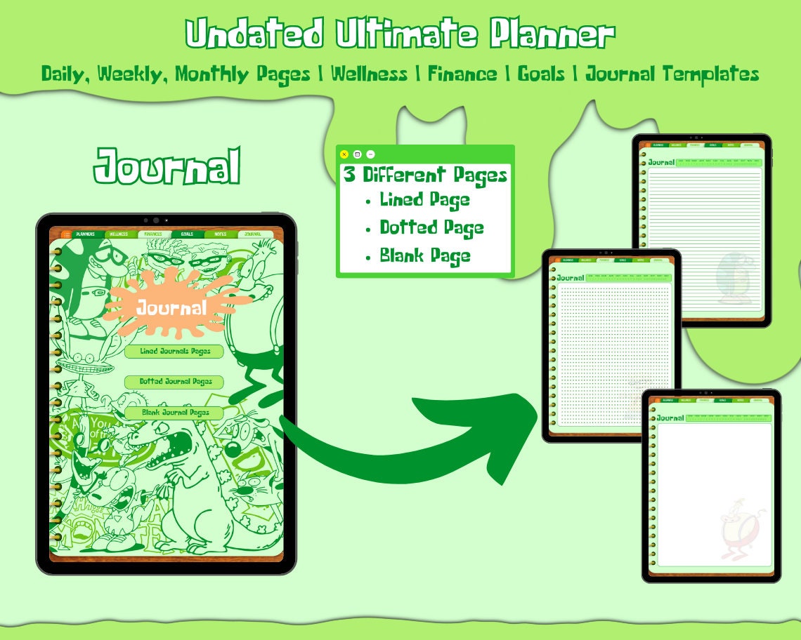 90s Nick Ultimate Planner| Digital Planner| Goodnotes Planner | iPad ...