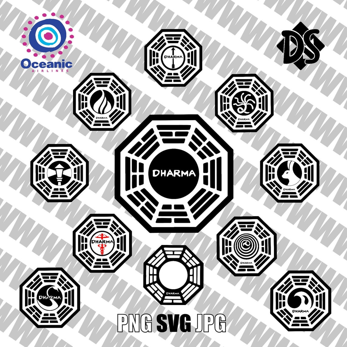 LOST: Dharma Initiative SVG Bundle - Etsy