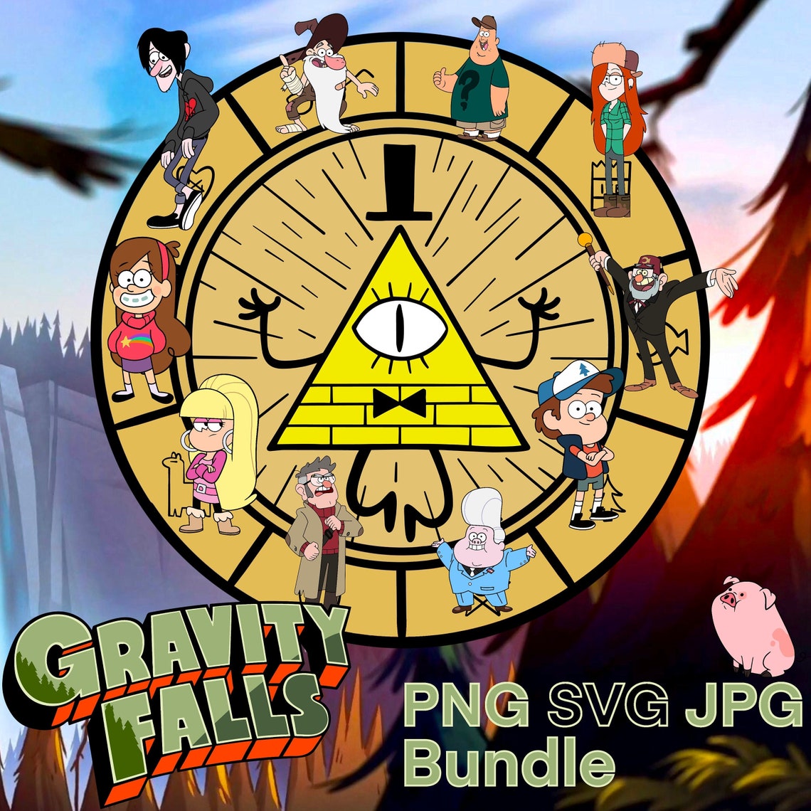 Gravity Falls SVG Bundle - Etsy