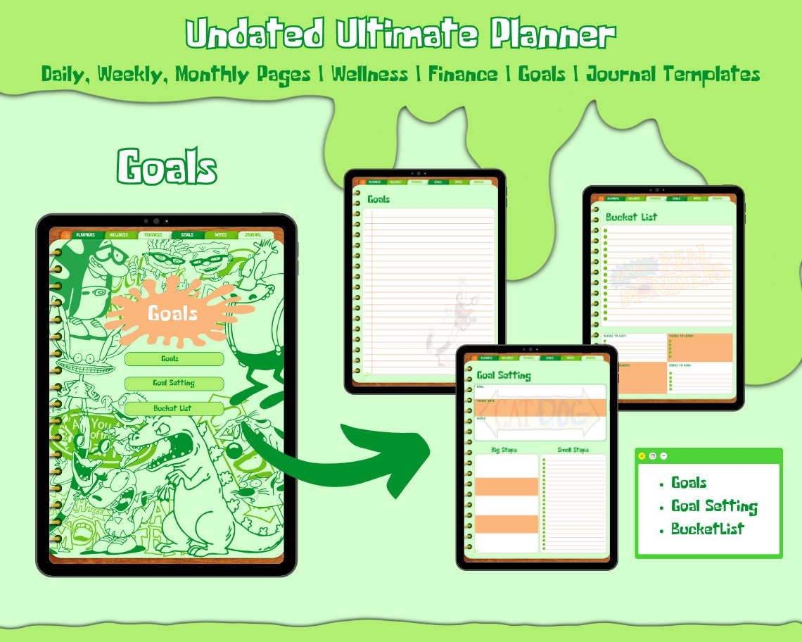 90s Nick Ultimate Planner Digital Planner Goodnotes Planner iPad ...