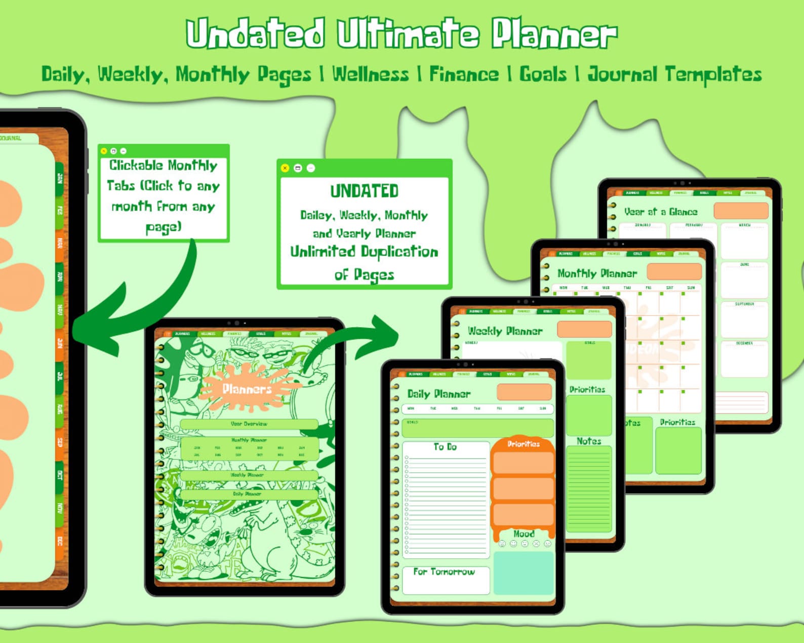 90s Nick Ultimate Planner| Digital Planner| Goodnotes Planner | iPad ...