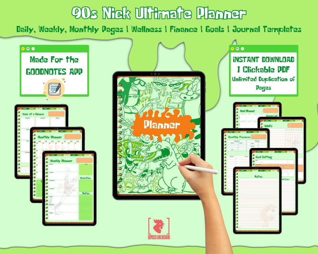 90s Nick Ultimate Planner| Digital Planner| Goodnotes Planner | iPad ...