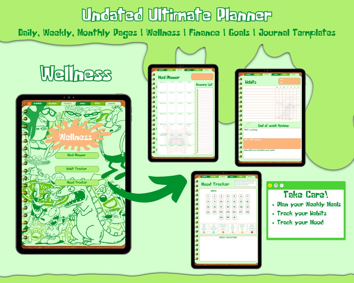 90s Nick Ultimate Planner| Digital Planner| Goodnotes Planner | iPad ...