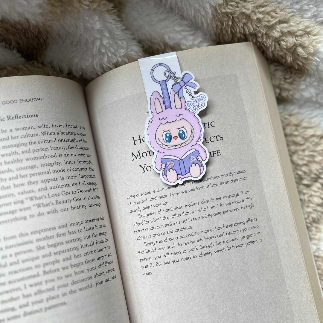Labubu Fantasy Magnetic Bookmark: Pastel Monster Elf, Book Lover Gift ...