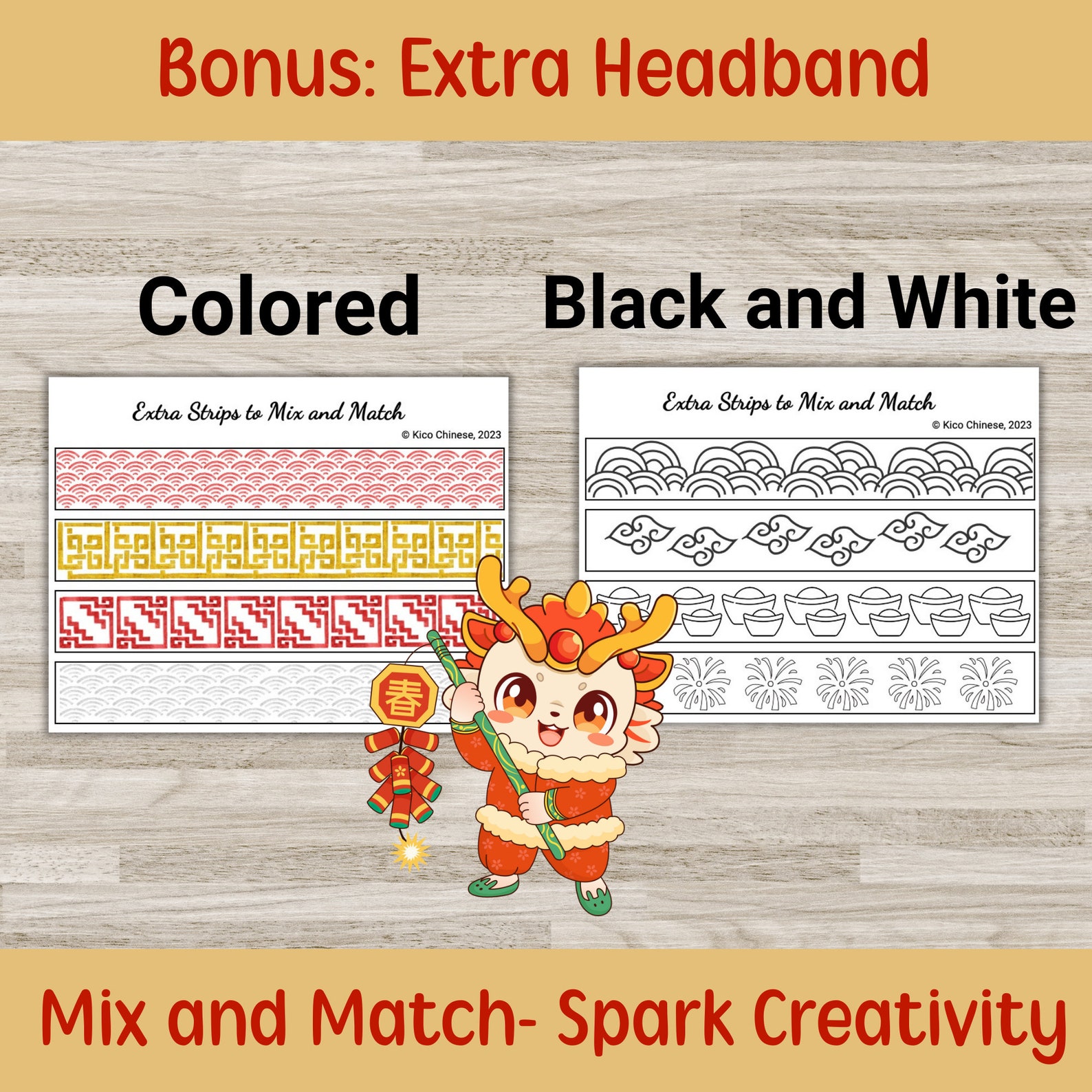 Chinese New Year Paper Crown Crafts, Lunar New Year Kids Activities ...
