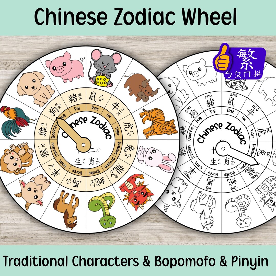 Chinese Zodiac Wheel, Chinese New Year Crafts, Year of the Horse ...