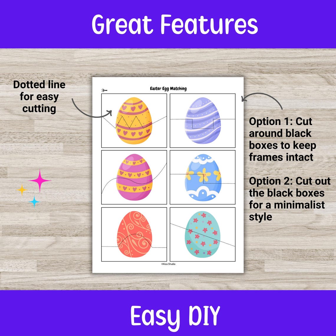 Easter Egg Matching Game, Easter Preschool Kids, Easter Match Activity ...