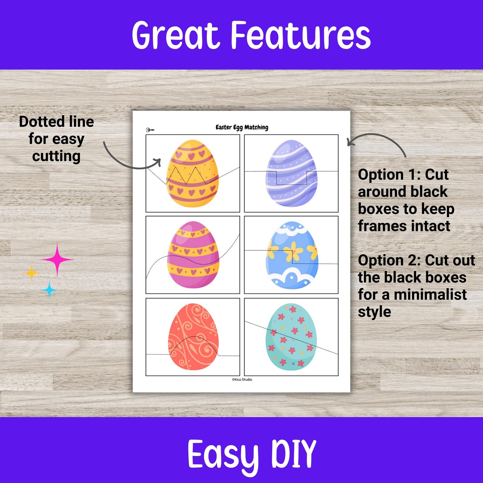 Easter Egg Matching Game, Easter Preschool Kids, Easter Match Activity ...