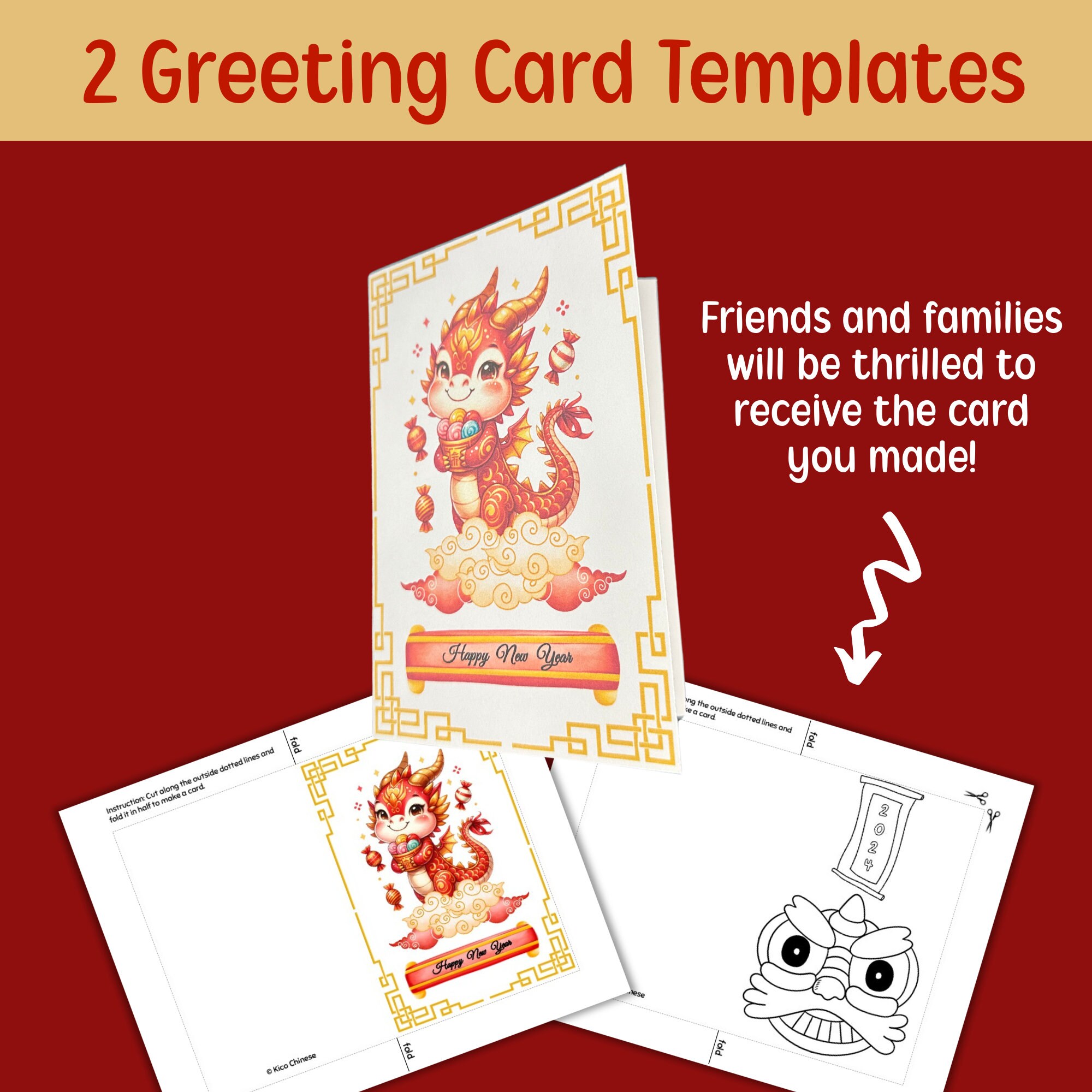 Chinese New Year Kids Activities, Lunar New Year Crafts Printable and ...