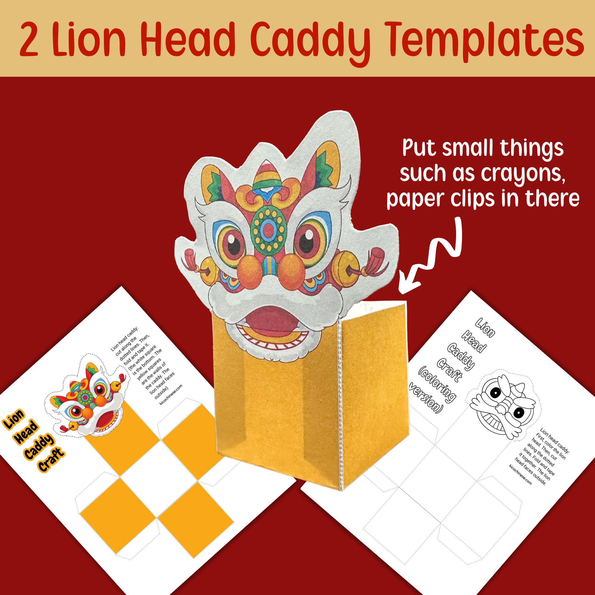 Chinese New Year Kids Activities, Lunar New Year Crafts Printable and ...