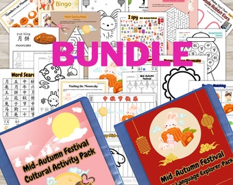 Mid-autumn Festival Coloring Page, Moon Festival Activity Sheet ...