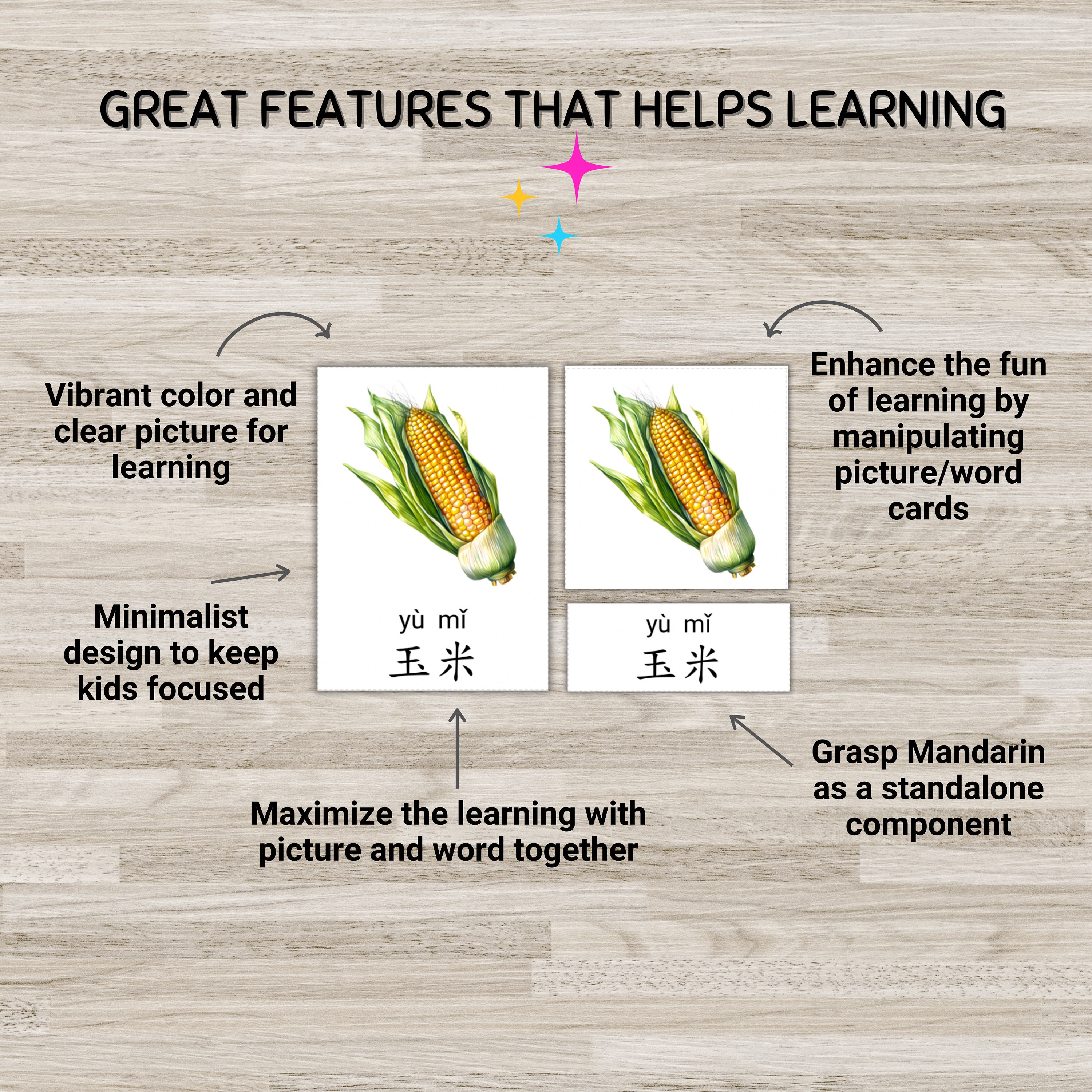 Vegetable Chinese Flashcards, Pinyin Chinese Flash Cards, 3-part ...