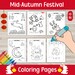 Mid-autumn Festival Coloring Page, Moon Festival Activity Sheet ...
