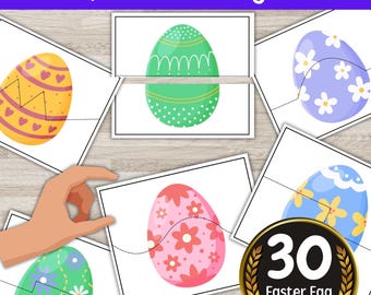 Easter Egg Matching Game, Easter Preschool Kids, Easter Match Activity ...
