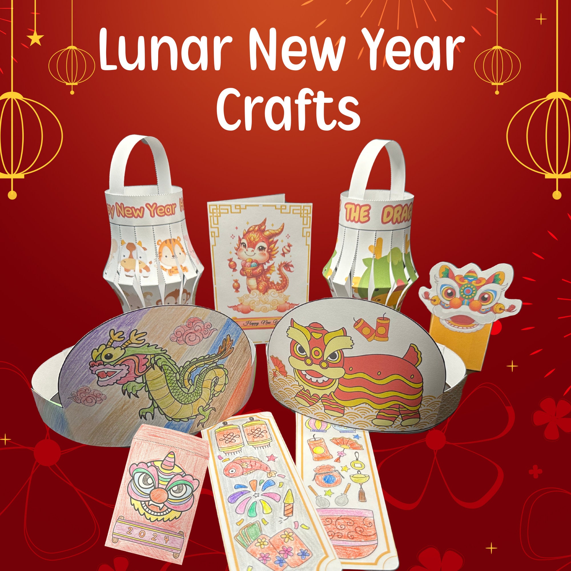 Chinese New Year Kids Activities, Lunar New Year Crafts Printable and ...