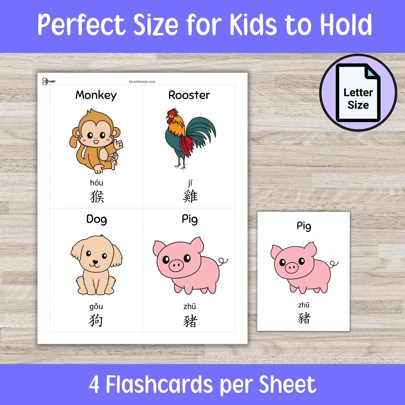 Chinese Zodiac Flashcards, Zodiac Animals Flashcards, Chinese New Year ...