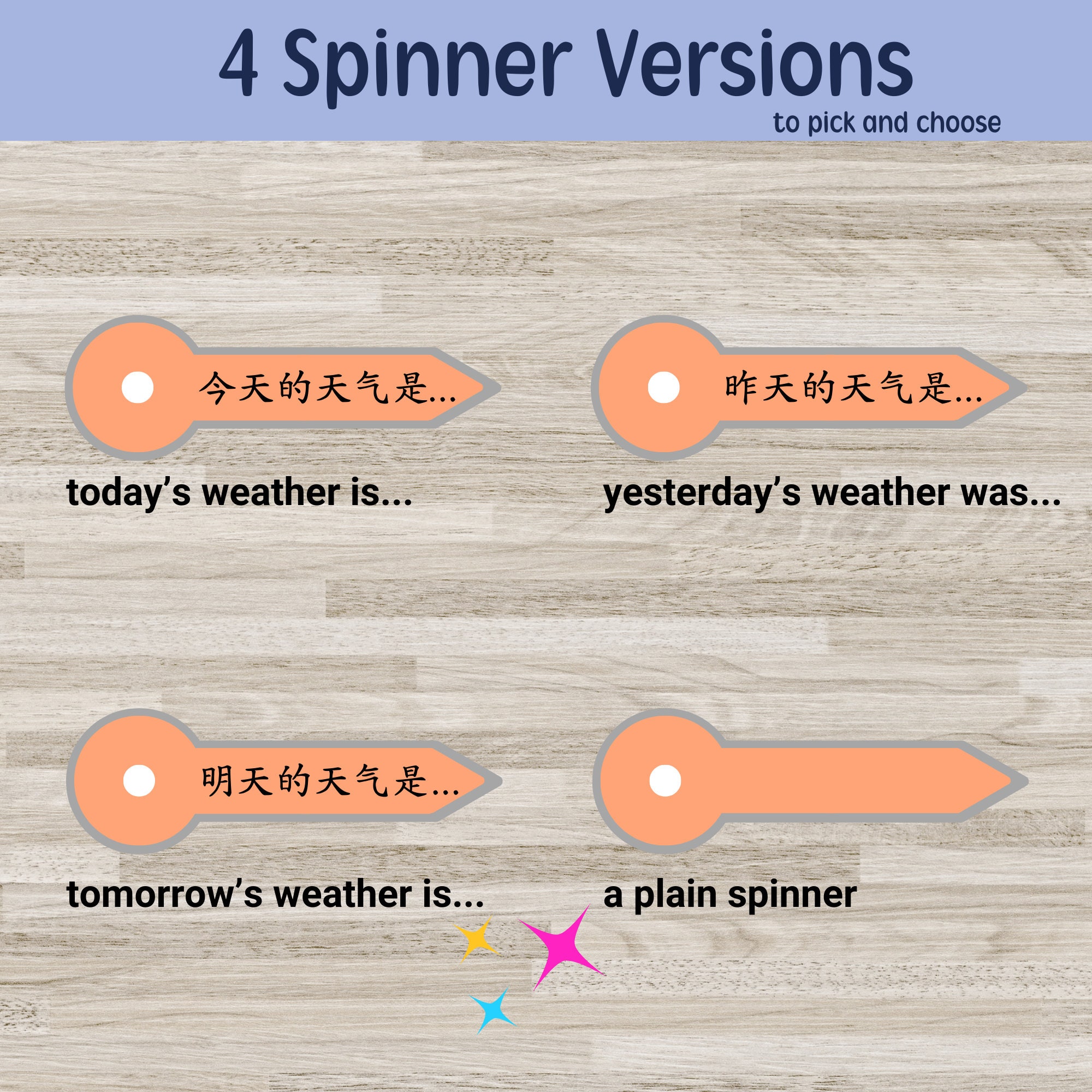 Chinese Weather Wheel,kids Learn Chinese,chinese Flashcards Pinyin ...