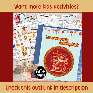 Chinese New Year Kids Activities, Lunar New Year Crafts Printable and ...