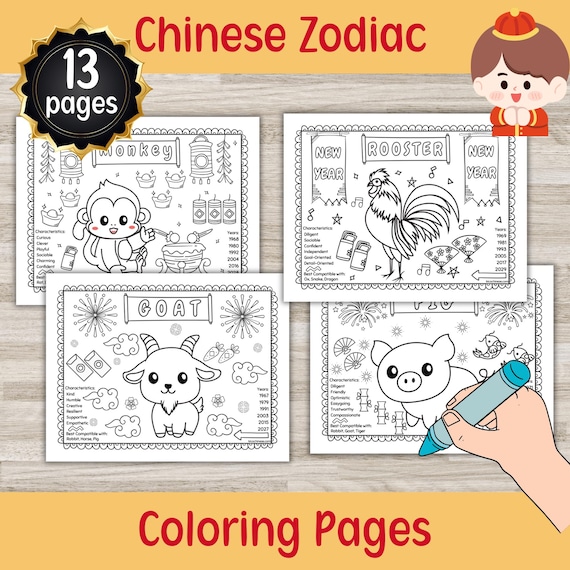 Chinese zodiac worksheet 60 photos - Youhoroscope.com