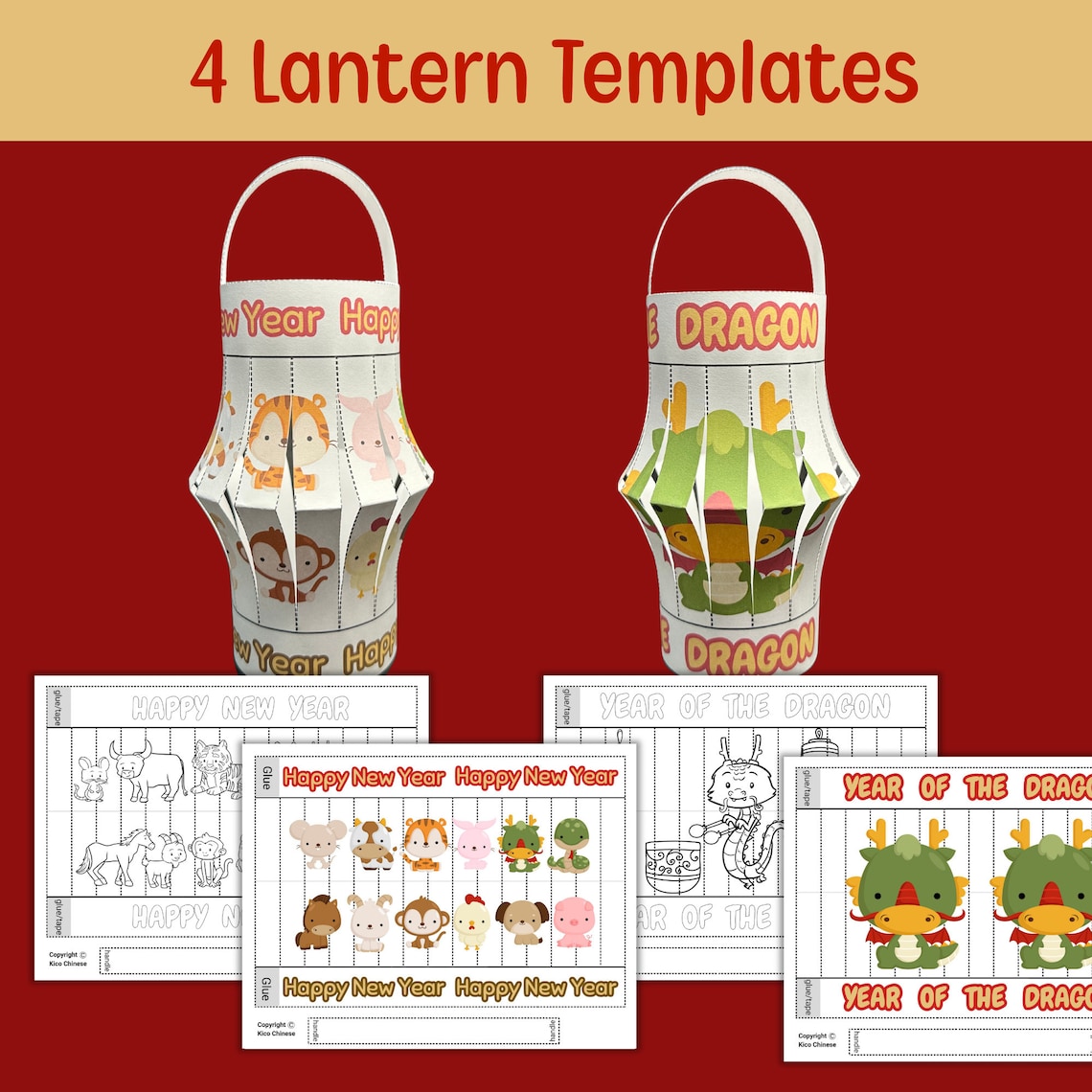 Chinese New Year Kids Activities, Lunar New Year Crafts Printable and ...