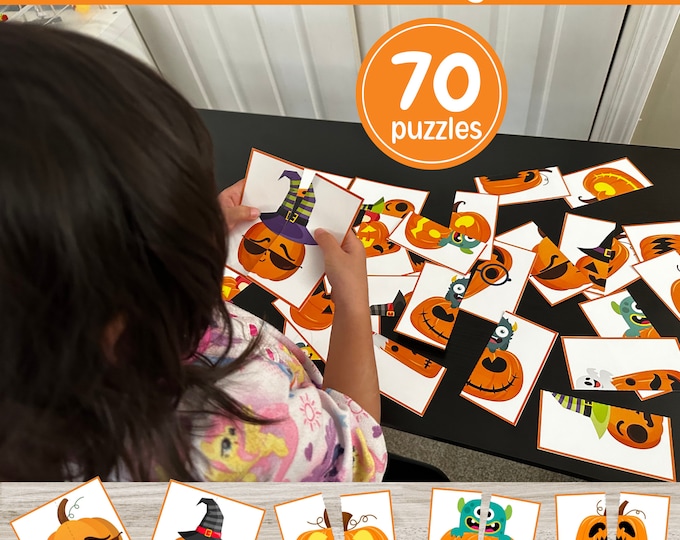Pumpkin Matching Game - Halloween Matching Game - Halloween Activity ...