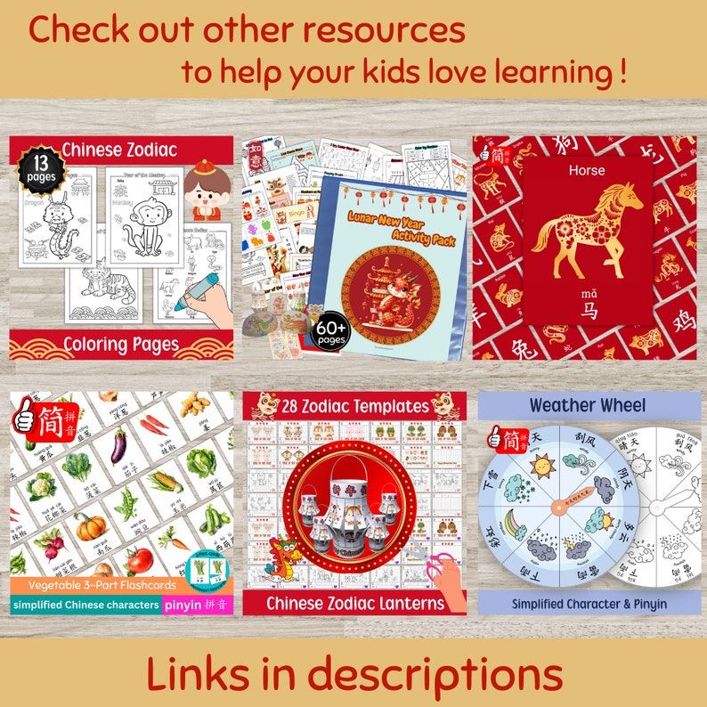 Chinese New Year Kids Activities, Lunar New Year Crafts Printable and ...
