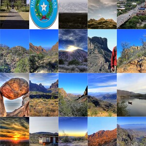 Texas Collage Kit Texas Wall Art Wall Collage Digital - Etsy