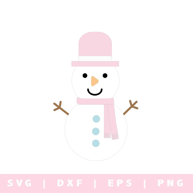 Snowman SVG - Christmas Snowman SVG - Snowman Ornament SVG - Snowman ...