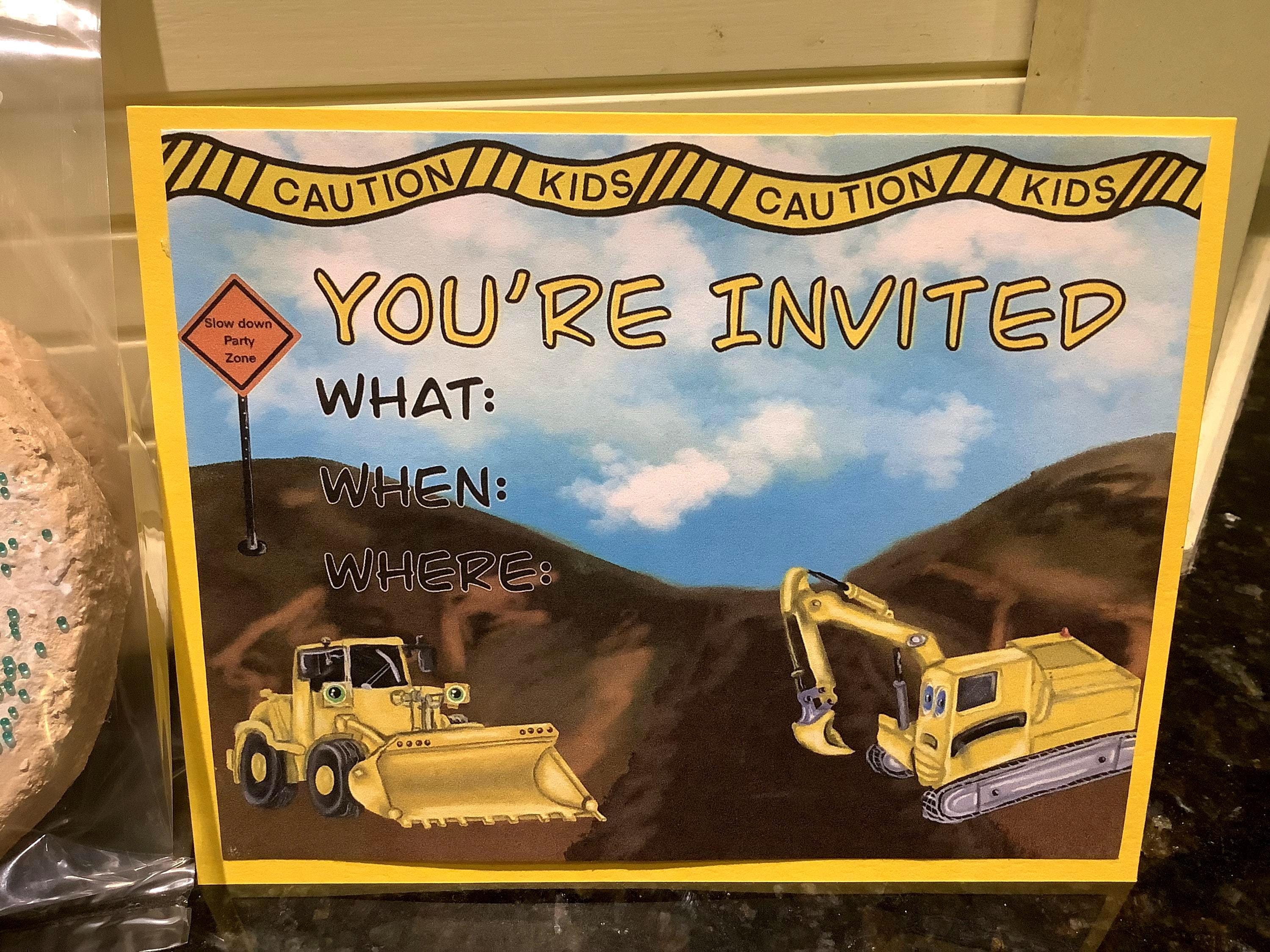 Digger Party Printables - Etsy