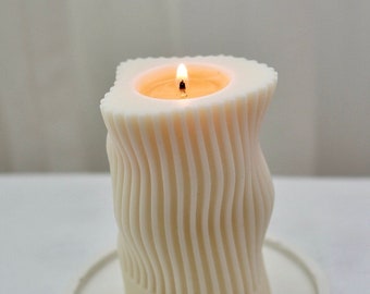 Wavy Candles - Etsy