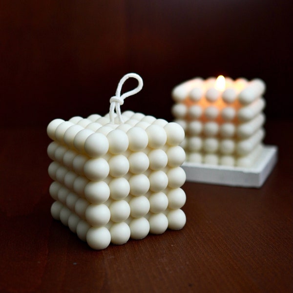 Bubble Cube Candle - Etsy