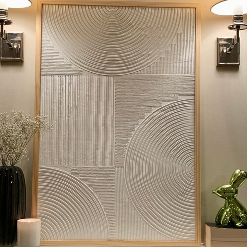 Abstract Art Plaster Art 3D Framed - Etsy