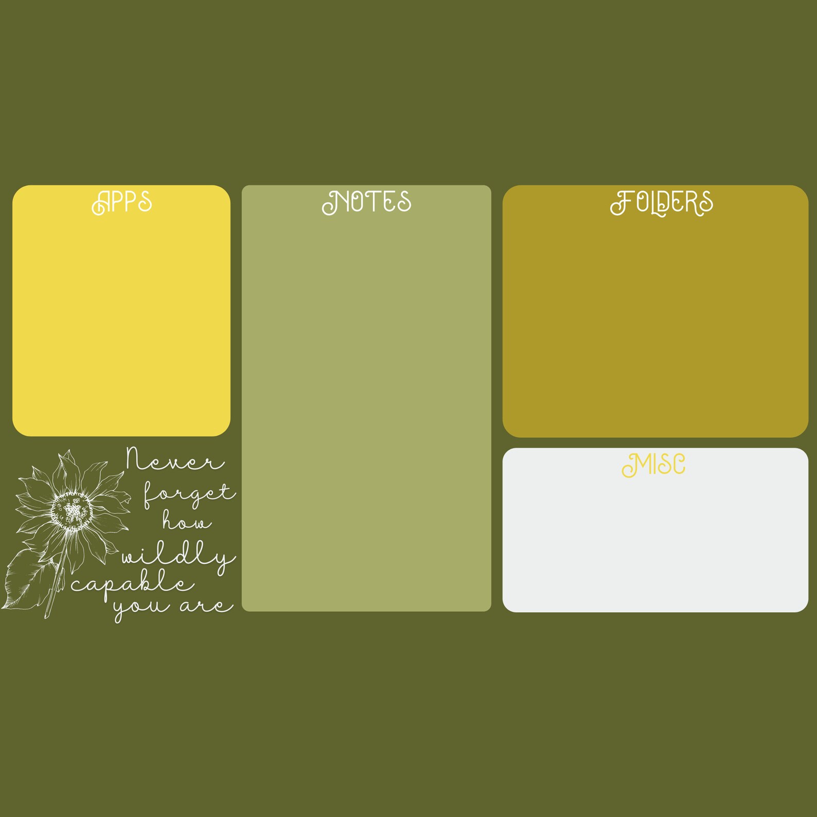 Desktop Wallpaper Organizational Wallpaper Laptop - Etsy UK