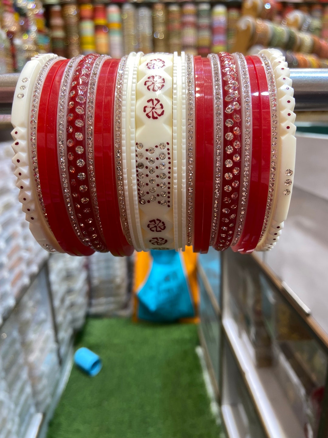 Marwadi Chuda Maheshwari Chuda AD Stone Bridal Chuda Dulhan - Etsy