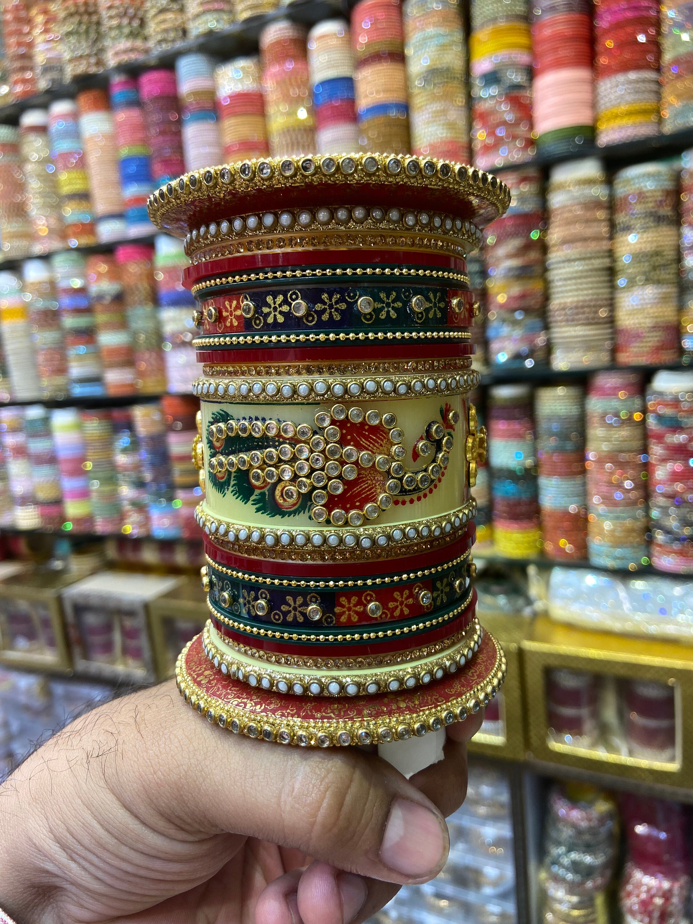 Peacock Style Chuda for Her Rajputi Style Chuda Lagan Chuda Suhag Chuda ...