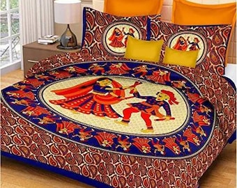 Indian Traditional Bedsheet - Etsy