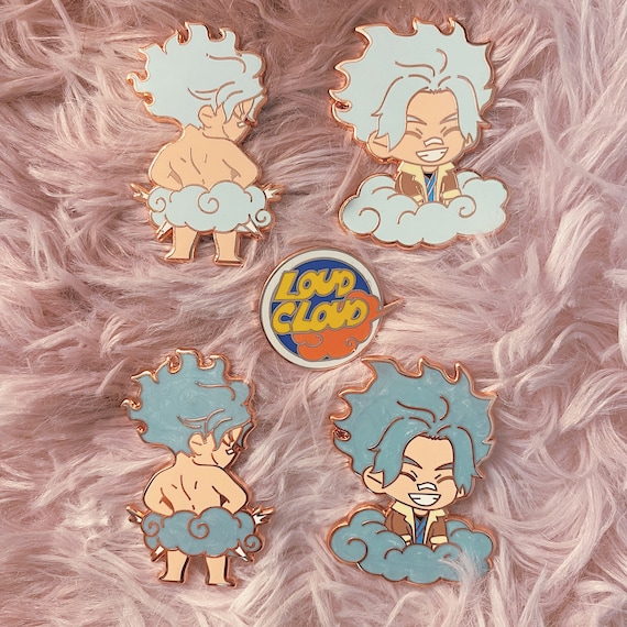 MHA Shirakumo Oboro Loud Cloud Enamel Pin | Etsy