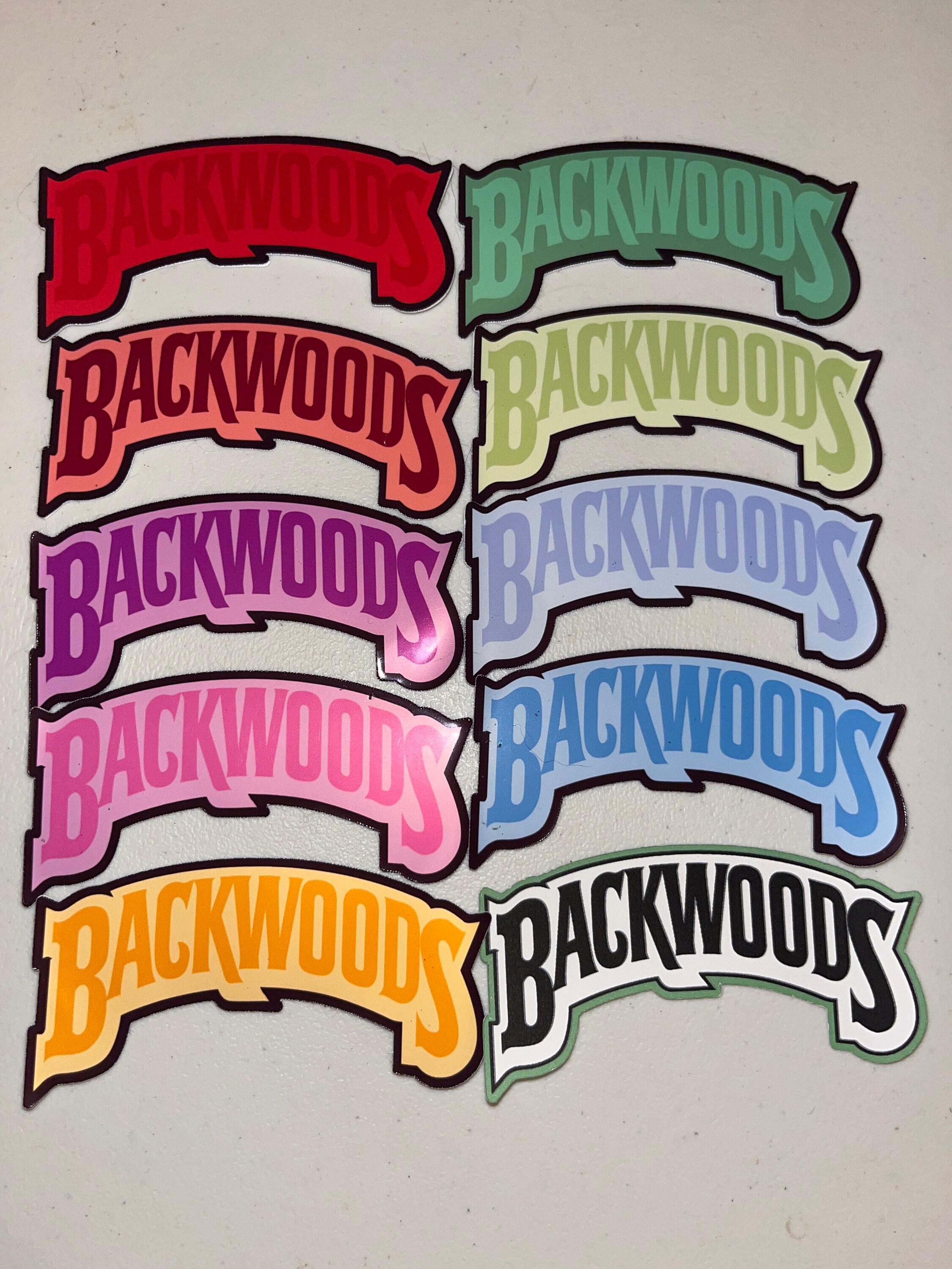 Backwoods Stickers - Color Options - Etsy
