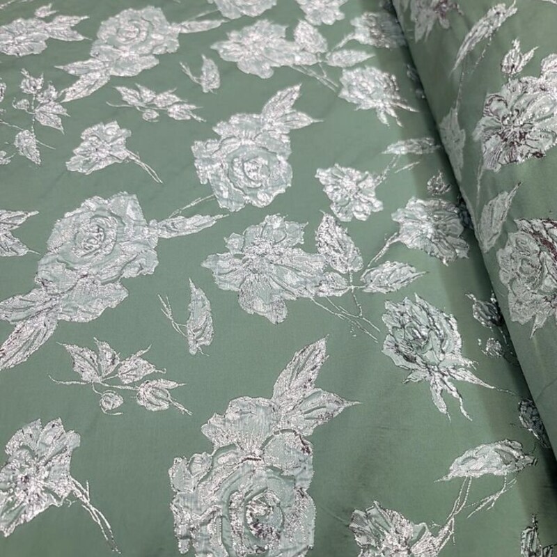 Sage Floral Fabric - Etsy