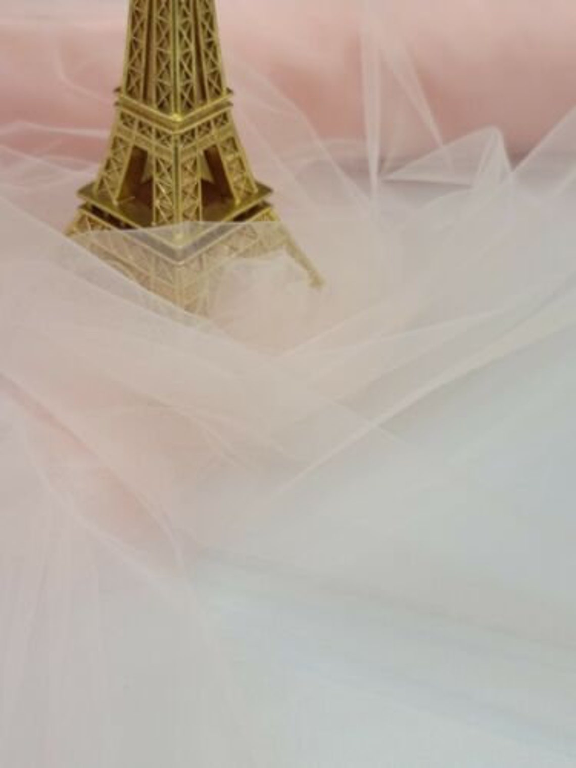 Blush Italian Tulle Fabric by the Yard Soft Dress Stretch on the Width ...