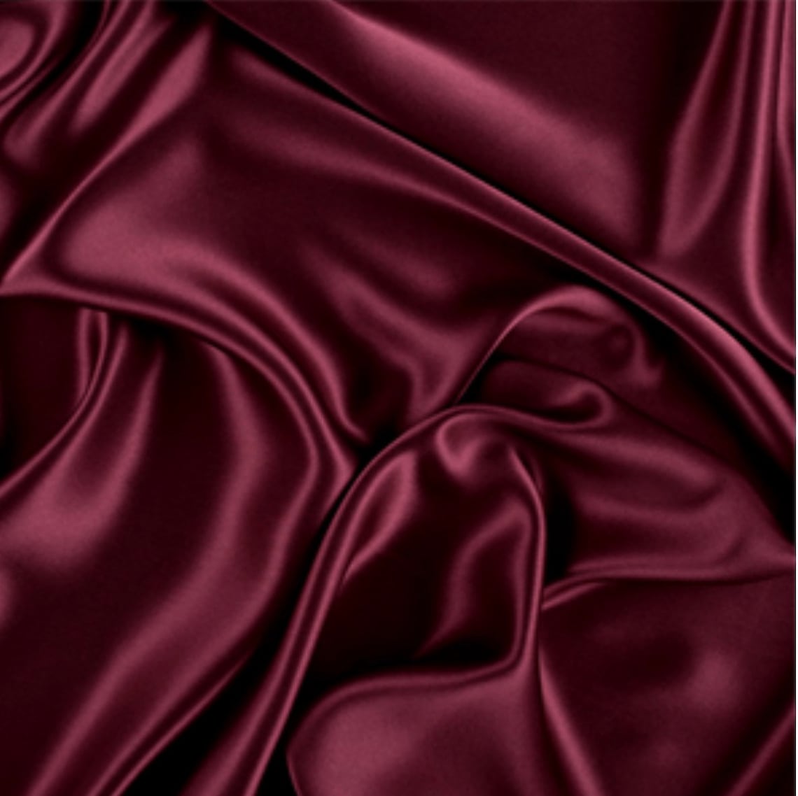 Dark Red Charmeuse Satin Fabric Dark Red Stretch Satin 58 Wide Silky ...