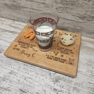 Dear Santa Tray / Santa Tray / Milk and Cookie Tray / Personalized ...