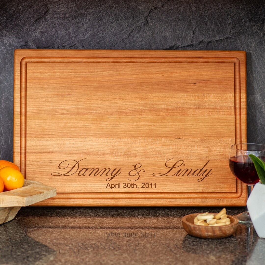 Personalized Wedding Gift Cutting Board, Charcuterie Board, Christmas ...