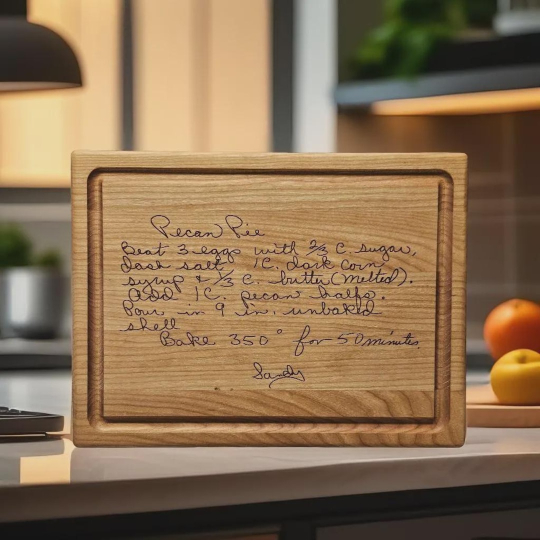 Custom Recipe Cutting Board, Engraved Cutting Board, Personalized ...