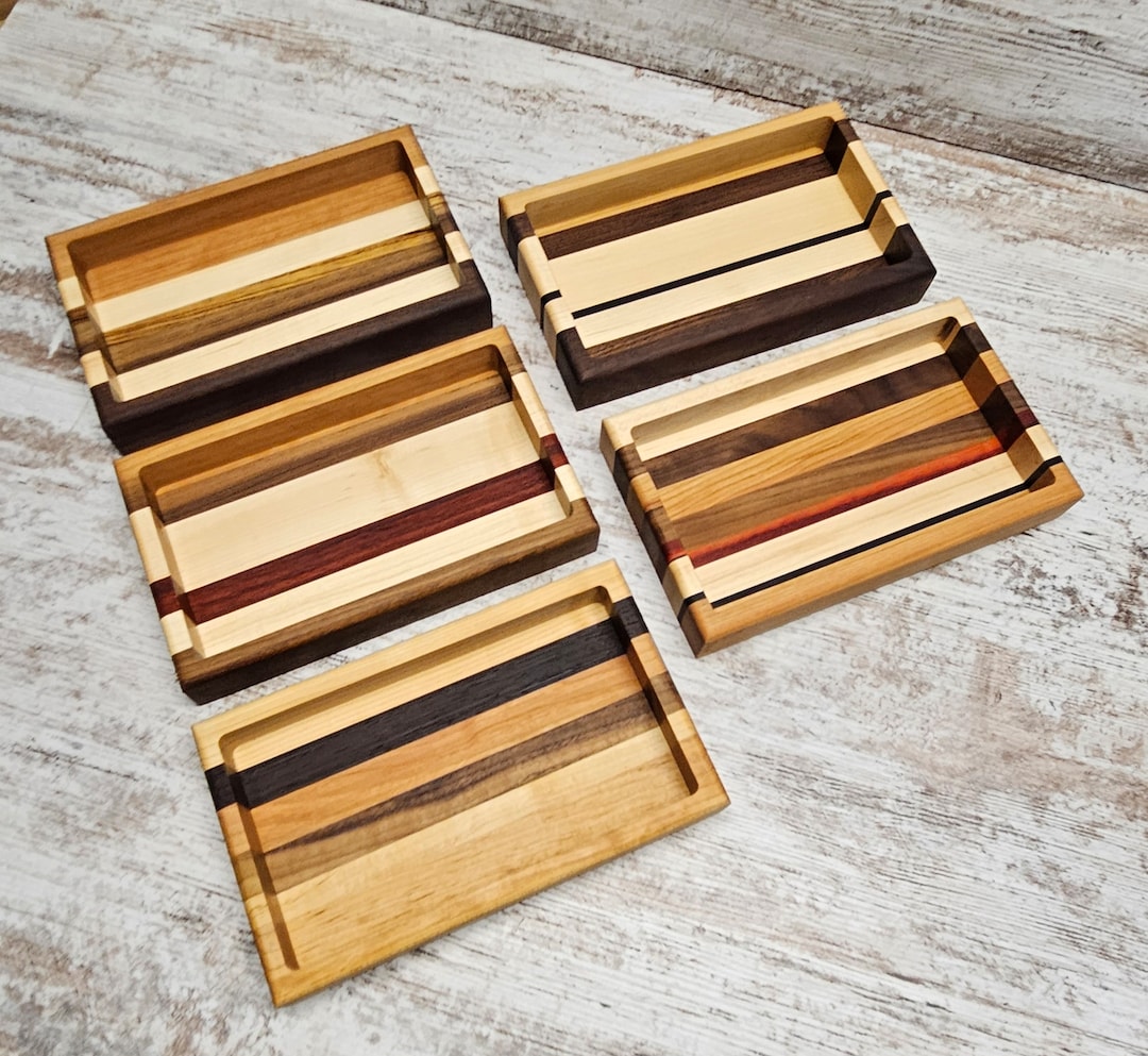 Handcrafted Multi-colored Wooden Catch All Trays, Christmas Gift - Etsy