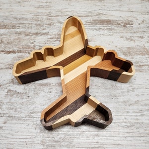 Personalized Airplane Wooden Catchall Food Safe Tray - Etsy