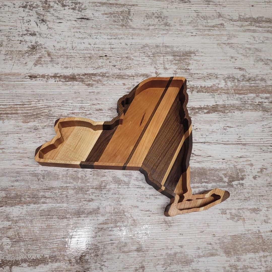 New York Wooden Food Safe Catch All Tray Candy Dish - Etsy