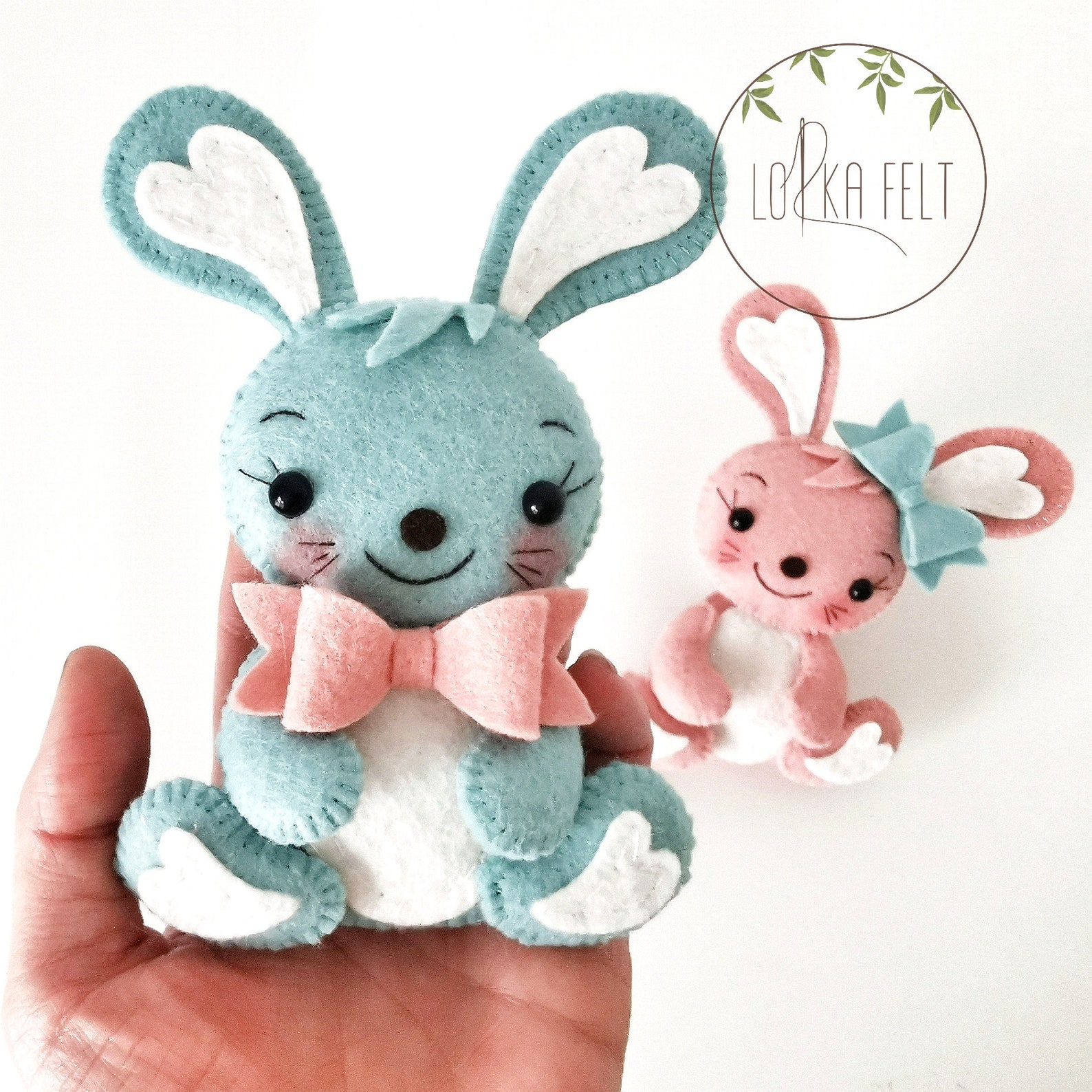 Bunnies Felt Pattern Pdf Pattern Felt Pattern Sewing - Etsy